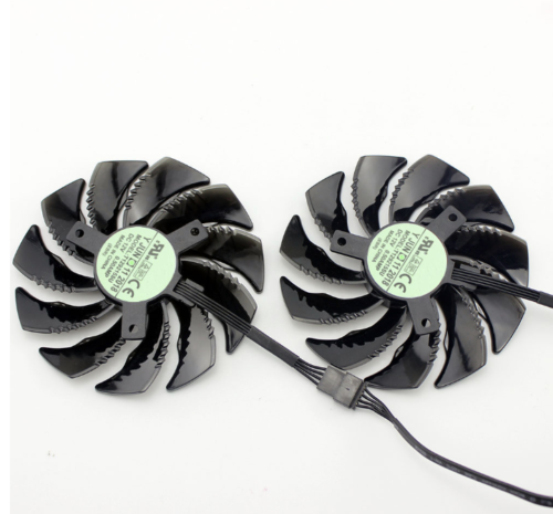 Pair Fans Cooler Fan For Gigabyte RX570 580 480 GV-RX470 WF2 T129215SU ...