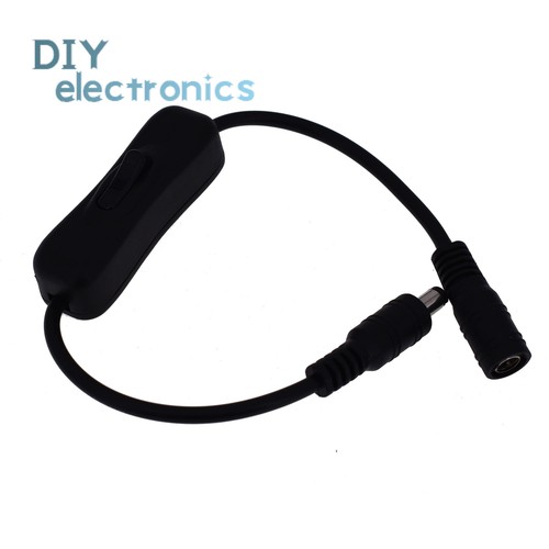 In-line DC Power Switch Cable 5.5mm x 2.1mm Male Female Barrel for 12V ...