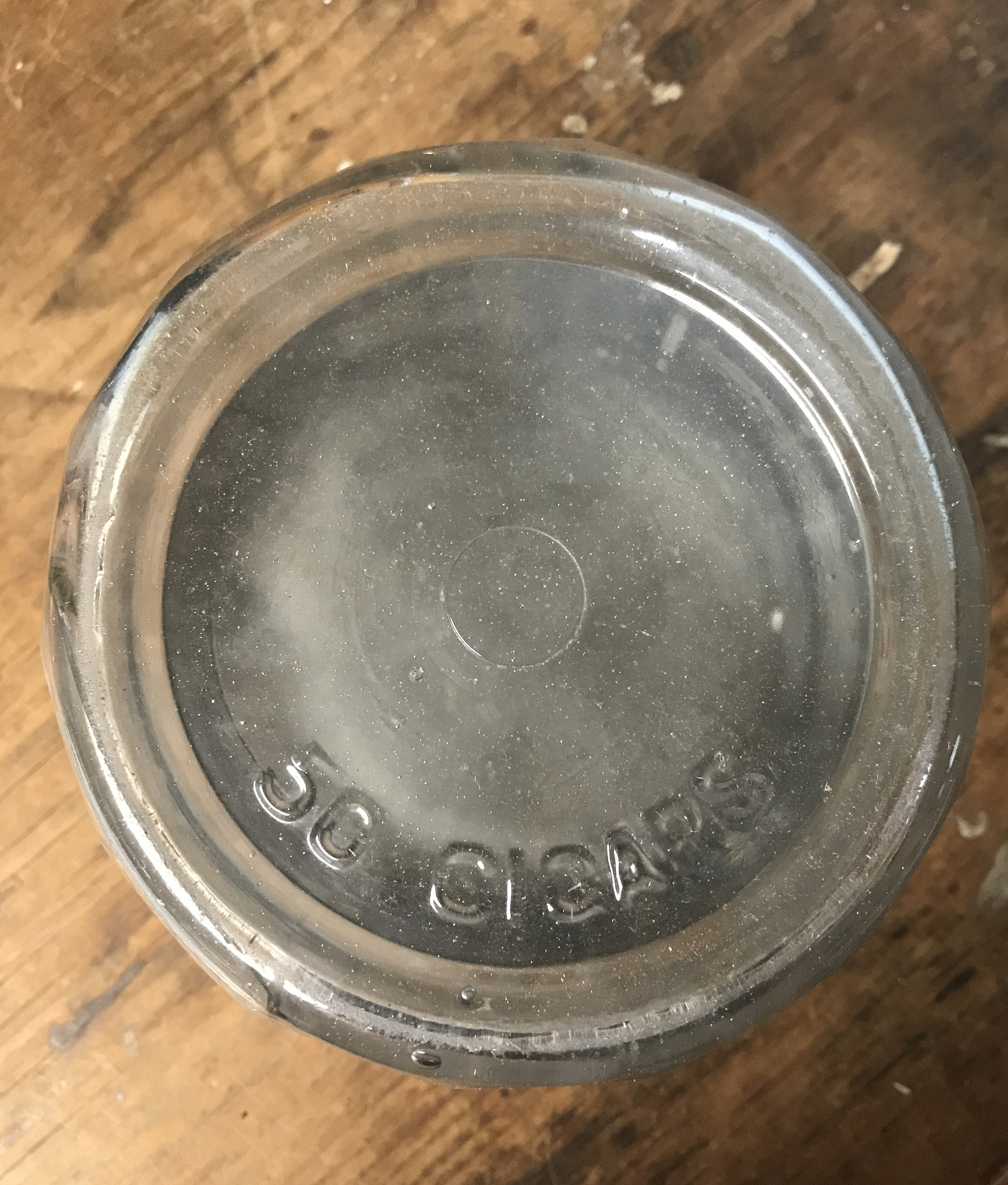 *READ* RARE Vintage Glass Cigar Jar Factory 722 Michigan Metal Lid ...