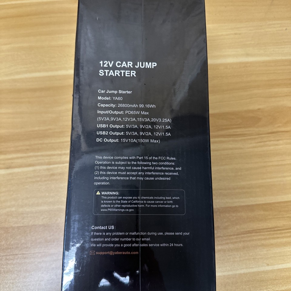 YaberAuto YA60 Portable Jump Starter | eBay
