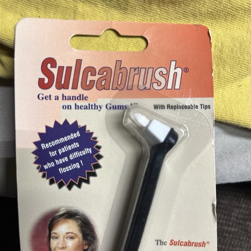Sulcabrush For Healthy Gums Dental Oral Cleaning Gum Brush Blue New NOS ...