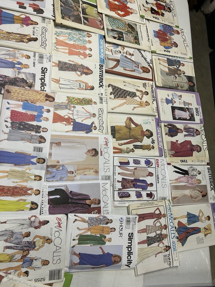 Vintage Sewing Patterns 1970-1980 McCall’s Simplicity Butterick 175 ...