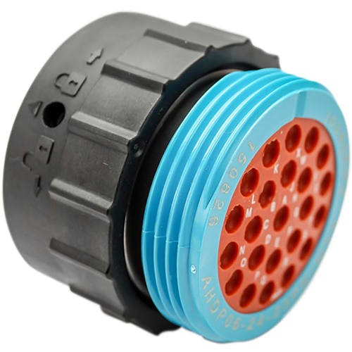 1PC AMPHENOL SINE SYSTEMS AHDP06-24-23PR-WTA PLUG, 24 SZ 23 PIN, REVERSE ARRAN | eBay