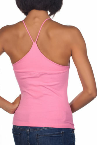 Hering Brazilian Cotton Sexy Cleavage Low Cut Racer Back Tank Top BLUE ...
