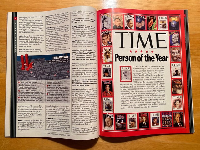 Time Magazine Person of The Year Rudy Giuliani Dec. 2001 & Jan. 2002 ...