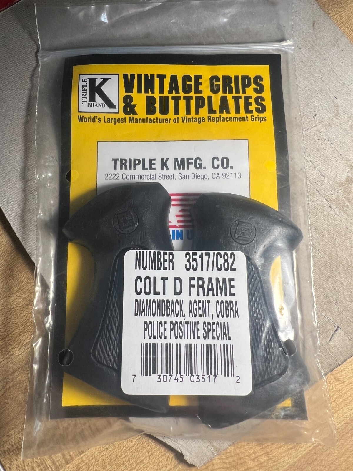 Triple K Colt D Frame Grips #3517/C82 | eBay