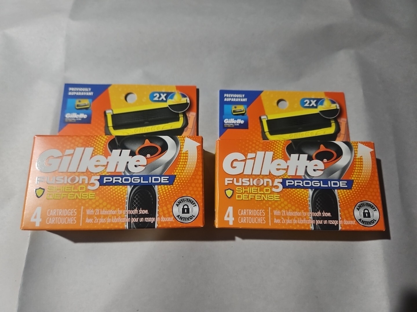 Gillette Fusion 5 Proglide Shield Defense Blade Refills - 8 Cartridges ...