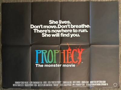 Prophecy 1979 Original British Quad 30x40 Movie Poster Cult Horror ...
