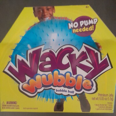 WACKY WUBBLE BUBBLE BALL BLUE - No Pump Needed New In Original Package ...