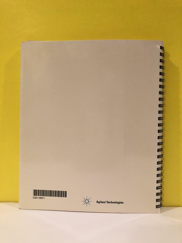 Agilent E3631-90011 E3631A Triple Output DC Power Supply Service Guide ...