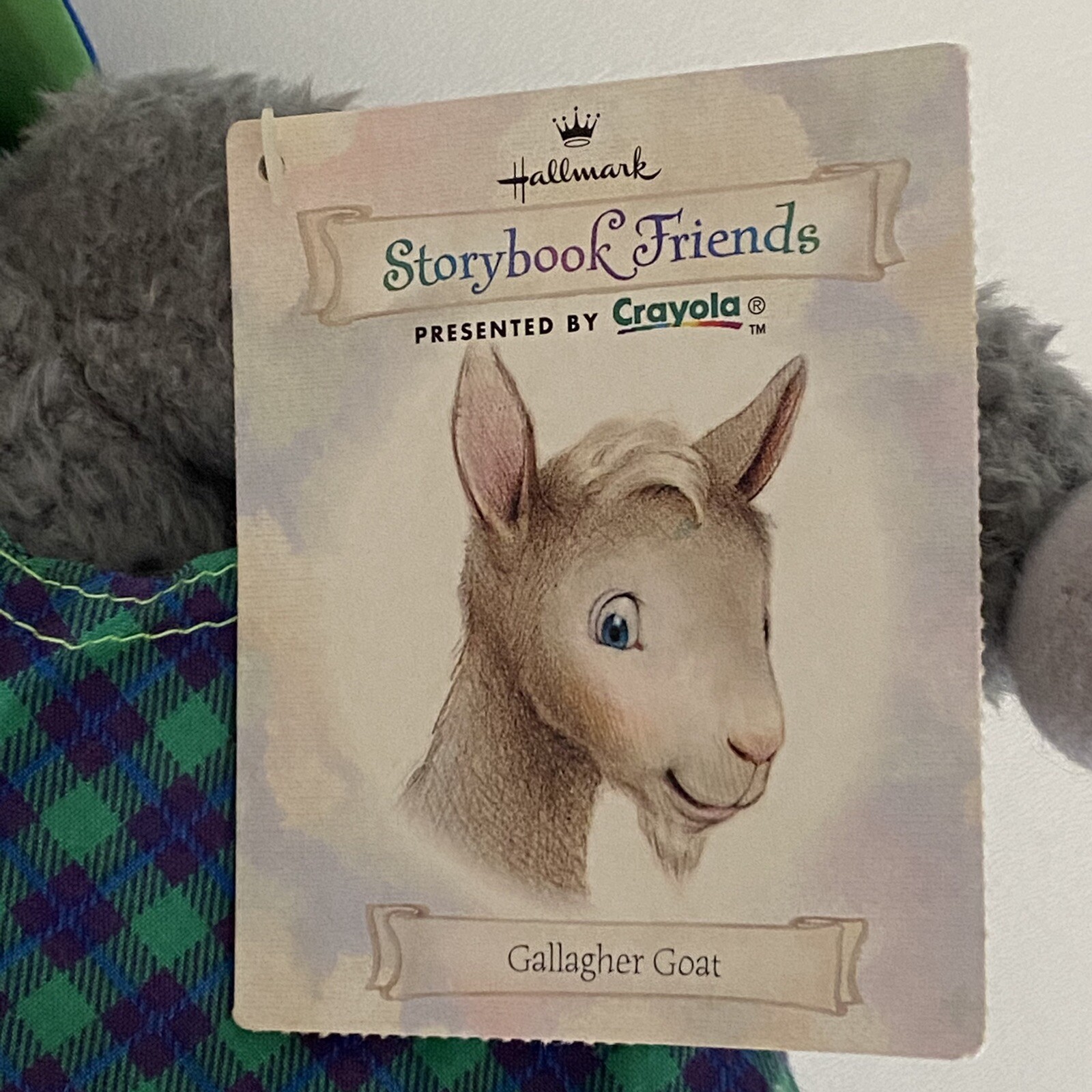 Hallmark Crayola 14" Gallagher Goat Storybook Friends Plush Tags 1997 ...