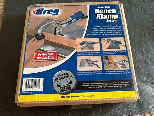 KREG HEAVY DUTY BENCH KLAMP SYSTEM INTER-LOK KLAMPING 360 OPEN BOX | eBay