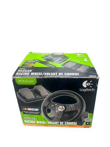 2004 Logitech Nascar Racing Wheel and Pedals for Xbox Open Box Untested ...