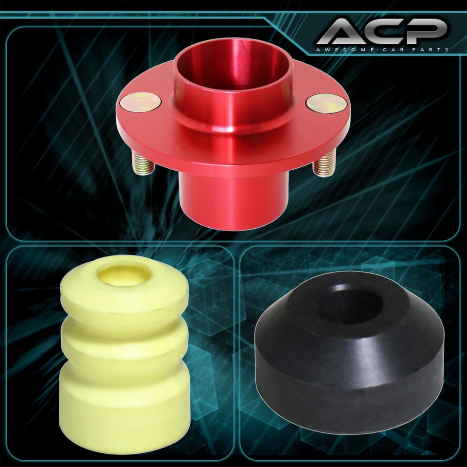For 88-00 Civic Integra Red Suspension Shocks Strut Tower Top Hat ...