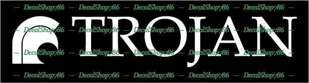 Trojan Yachts -Outdoor Sports- Car/SUV/Truck Vinyl Die-Cut Peel N ...
