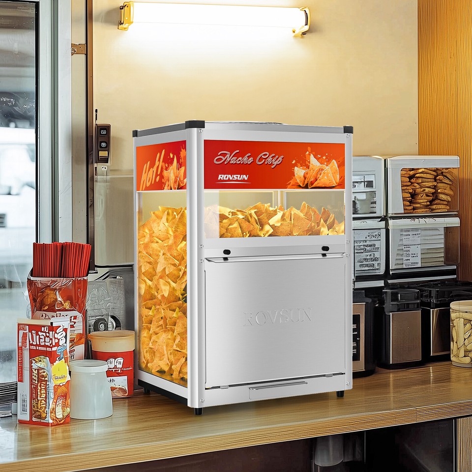 Nacho Chip Warmer Countertop Nacho Machine w/ Warming Light Removable ...