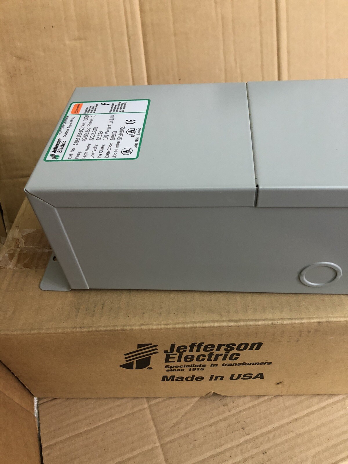 Jefferson Electric Powerformer 516-1151-601 Outdoor Type 3R UL ...