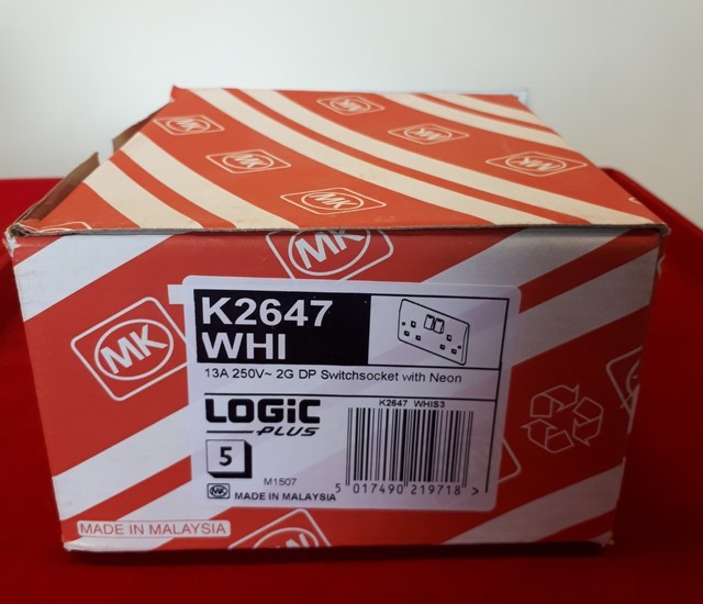 Honeywell MK K2647 White 2g Switched Socket 13amp With Neon for sale ...