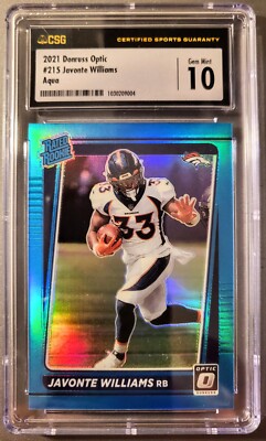2021 Donruss Optic Javontae Williams /299 Broncos Rated Rookie | eBay