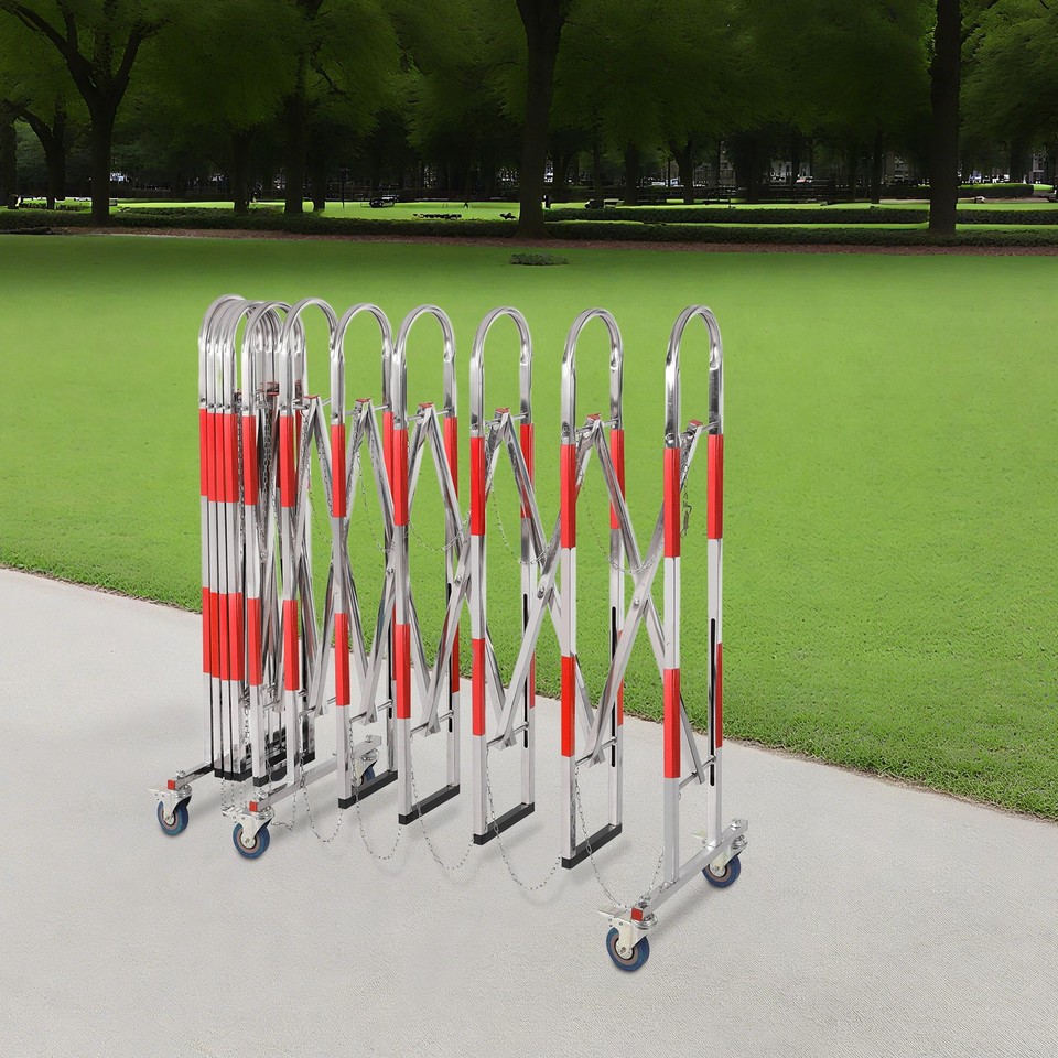 Portable Barrier, Expandable Barricade, Safety Barrier with Casters | eBay