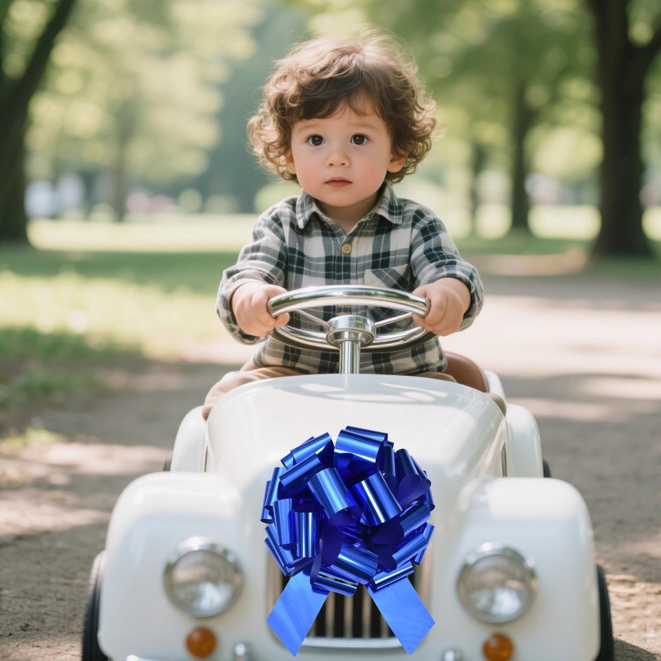 18-Inch Giant Blue Gift Bow for Car Huge Car Bow for Presents ...
