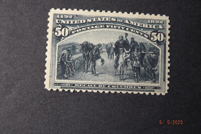 Mint US Stamps - Scott 240 50c Columbian EXPO Issue F-VF OG NH | eBay