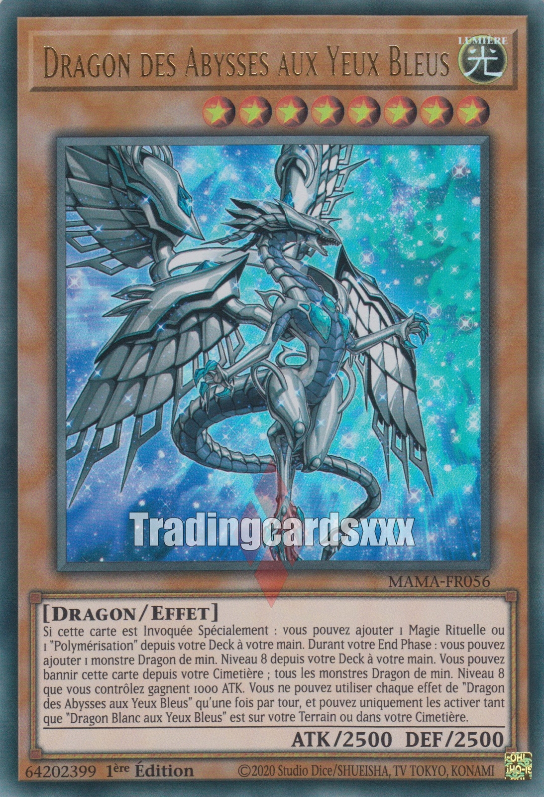 Yu-Gi-Oh! Dragon des Abysses aux Yeux Bleus : UR MAMA-FR056 | eBay