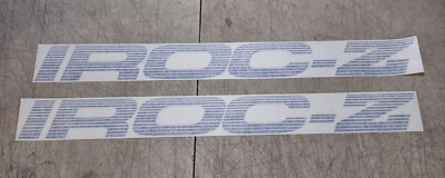 82 83 84 85 86 87 88 89 90 91 92 CAMARO IROC-Z DOOR DECAL EMBLEM BLUE ...