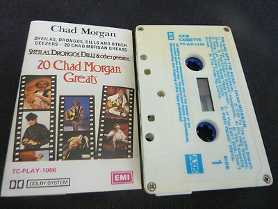 CHAD MORGAN 20 GREATS ULTRA RARE AUTOGRAPHED AUSSIE CASSETTE TAPE ...