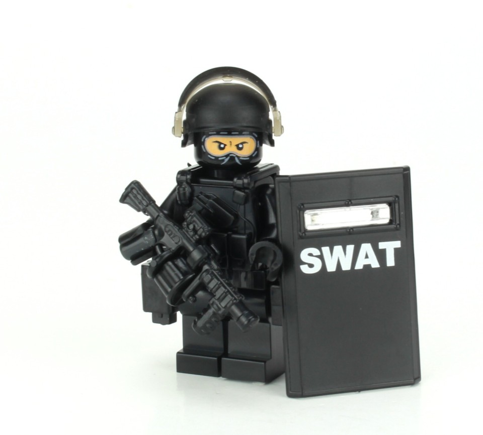 Battle Brick SWAT Riot Control Police Officer made with real LEGO ...