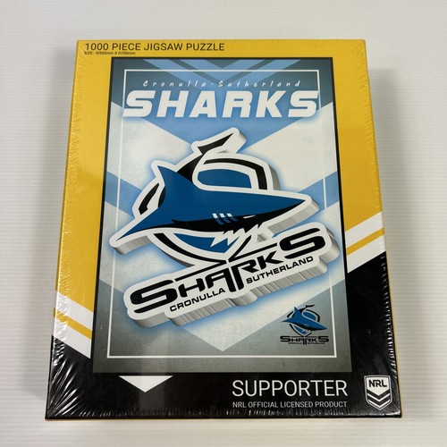 NRL Cronulla Sharks 1000 Piece Jigsaw puzzle Official Licensed brand ...