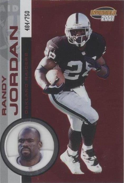 2001 Pacific Invincible - Randy Jordan #177 Red /750 for sale online | eBay