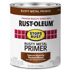 Rust-Oleum RUSTY METAL PRIMER 1 qt Stops Rust BROWN Alkyd Oil-Based ...