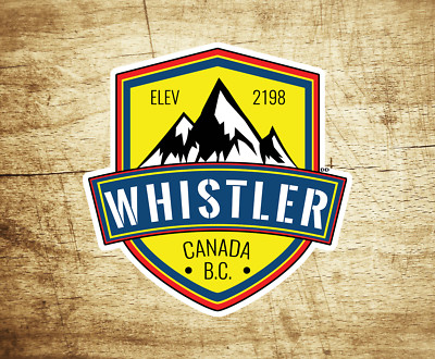 Whistler Canada Decal Sticker 3" Skiing British Columbia | eBay