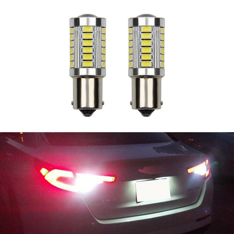 2X BA15s R10w 1156 245 33SMD LED Car Bulb Tail Brake Signal Side Light ...