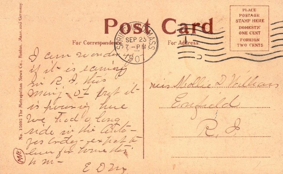 State Street East Elliot Street Springfield Massachusetts Antique ...