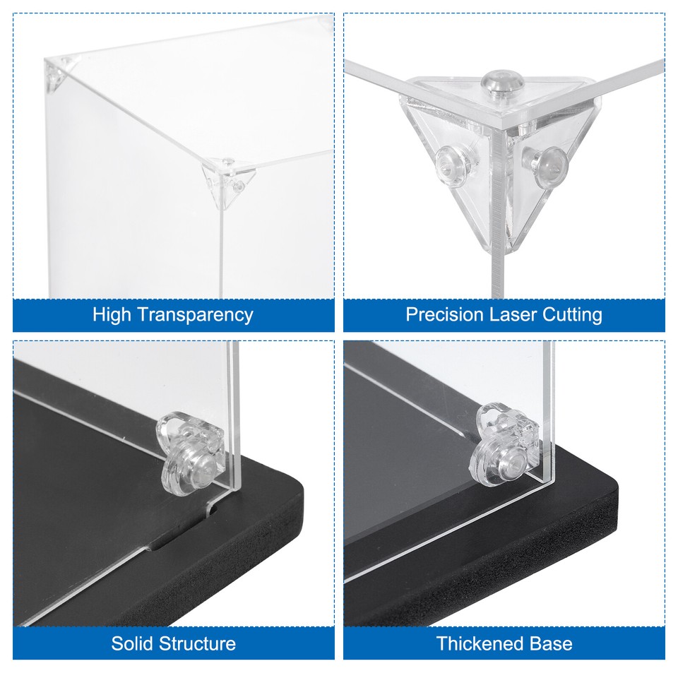 8''x10''x6'' Acrylic Display Case Organizer Assemble for Collectibles ...