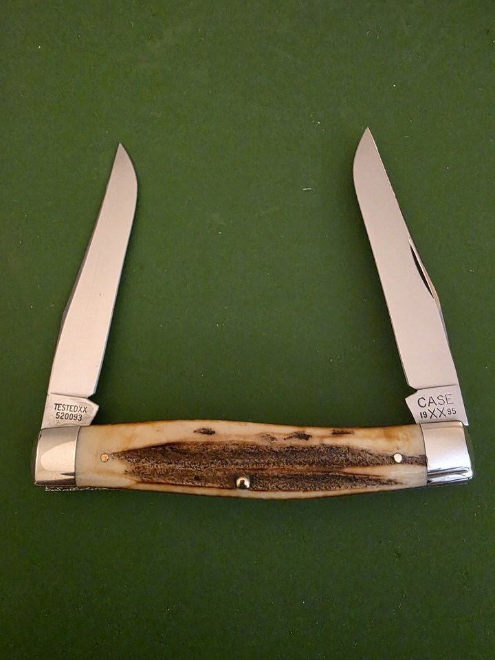 1995 CASE CLASSIC 520093 STAG MUSKRAT KNIFE - BEAUTIFUL STAG | eBay