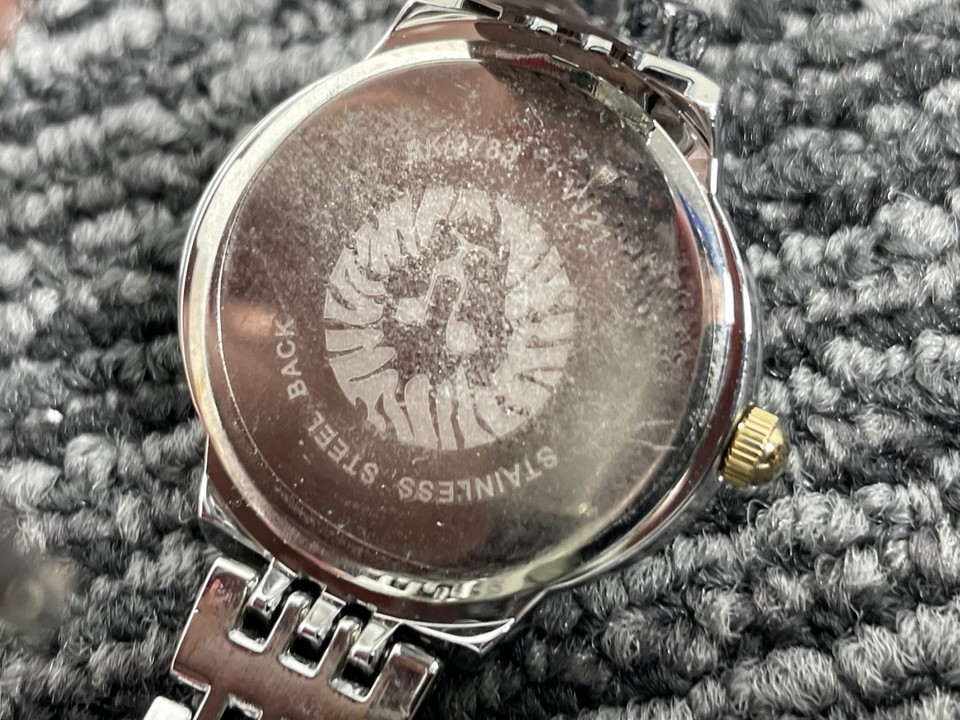 🔥 Anne Klein II • Watch Gold Tone Diamond Oval Front Face Gold tone ...