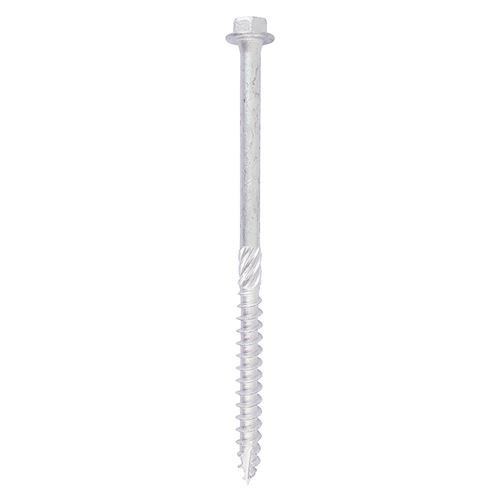 Timco - Heavy Duty Timber Screws - Hex - Exterior - Silver (10 x 130 ...