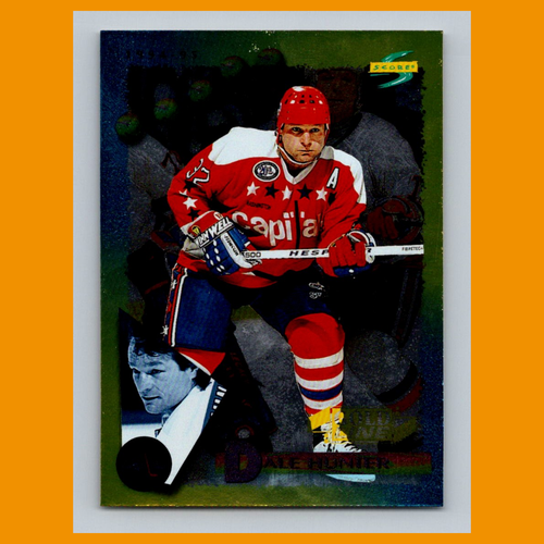 Dale Hunter #143 1994 Score Gold Line Washington Capitals Hockey Card ...