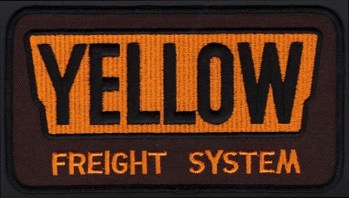 Vintage uniform patch YELLOW FREIGHT SYSTEM large size new old stock n ...