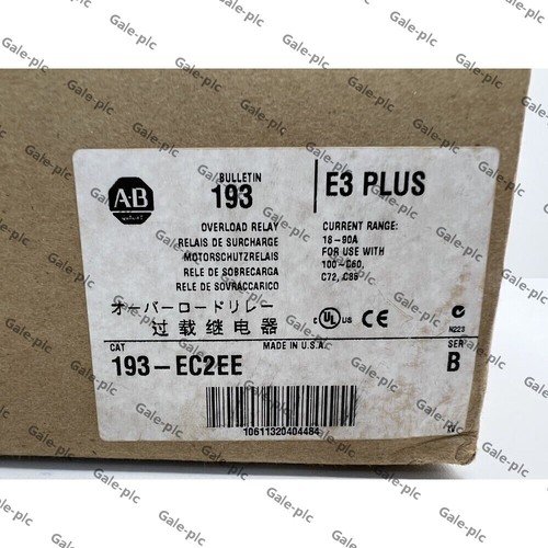 Surplus Allen Bradley 193-EC2EE Solid State Overload Relay E3 Plus US ...