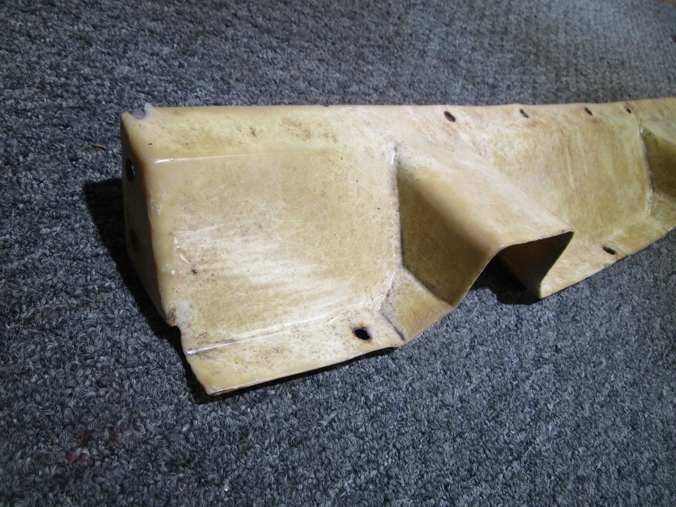 58/62 corvette press molded fiberglass lower radiator baffle GM 59 60 ...