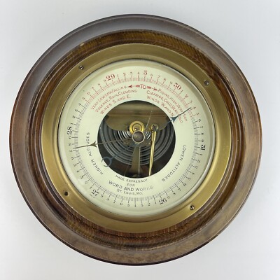 Barometers - Antique Barometer Broken Glass