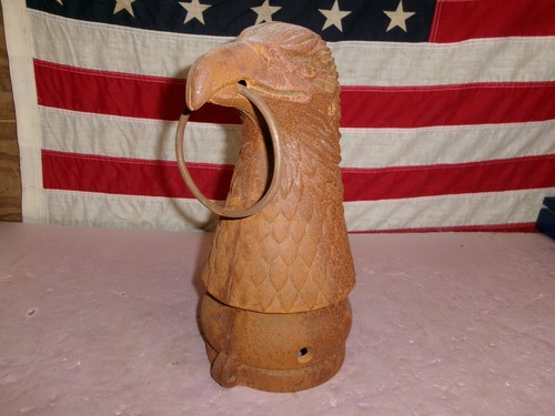 VINTAGE- EAGLE HEAD HITCHING POST- | eBay