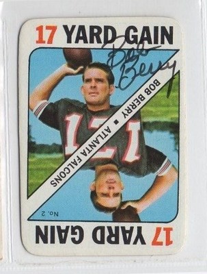 Bob Berry 1971 Topps Game signed autographed card Falcons | eBay
