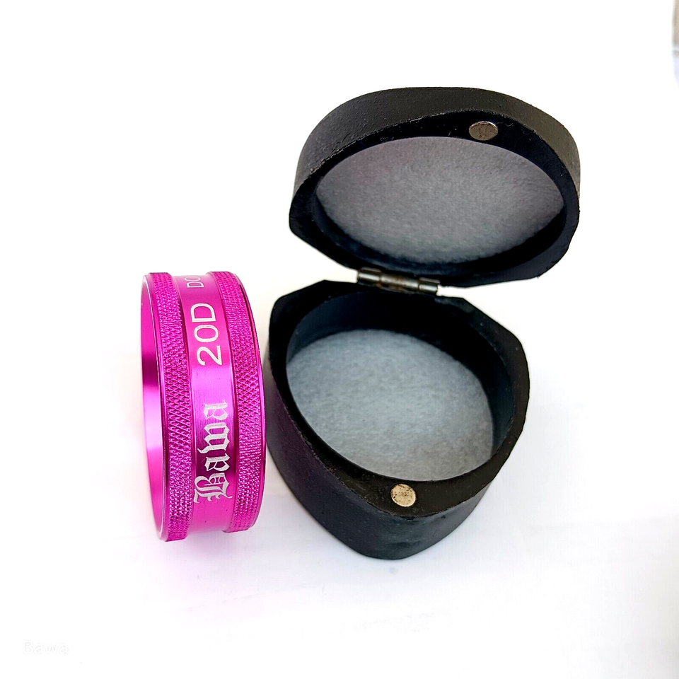 Bawa New Optometry & Ophthalmology Pink Color 20D Fundus Lens USA Free ...