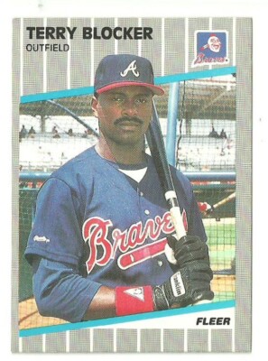 TERRY BLOCKER ATLANTA BRAVES #589 - FLEER NM-MT 1989 | eBay