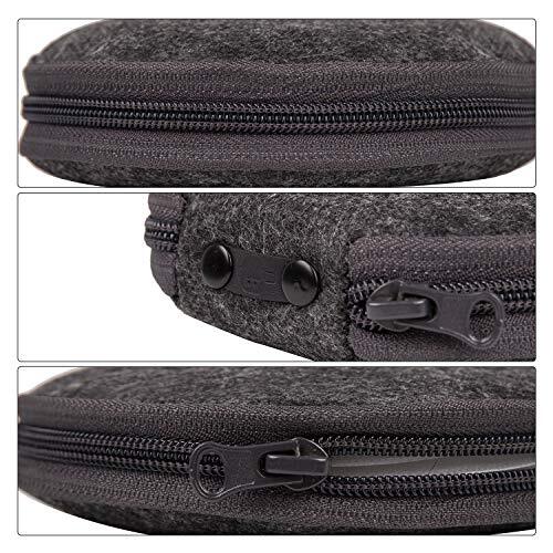 Small CD Case Round Felt 20 Capacity CDs Storage Wallet DVD Disc Holder ...